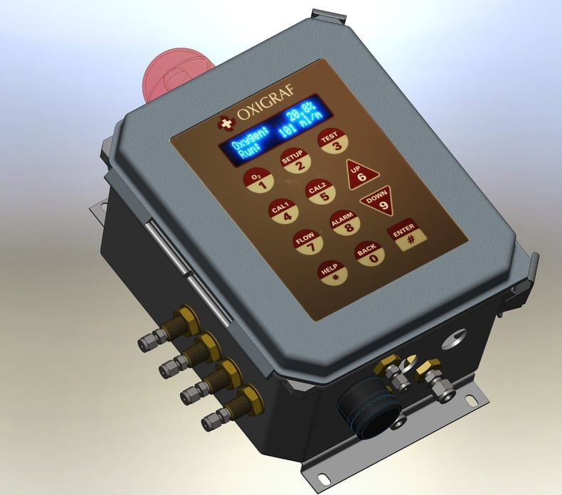 Quantum Computer Helium Laboratory Oxygen Monitor - Oxigraf, Inc.