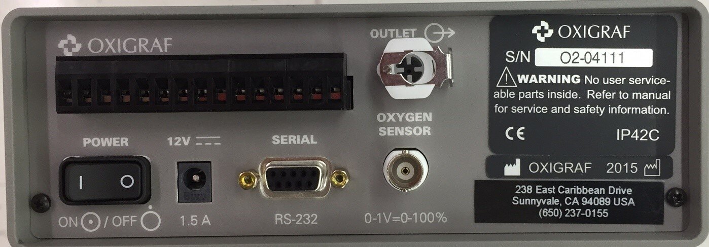 Oxigraf Model O2Bio Oxygen and CO2 Gas Analyzers - Oxigraf, Inc.